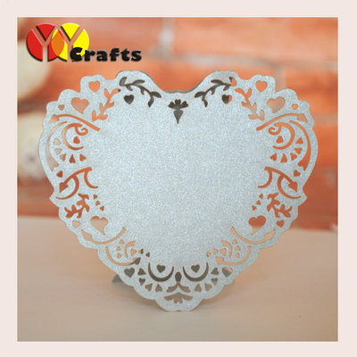 Ornament Heart Wedding Table Place Cards Holders Laser Cut Decorations