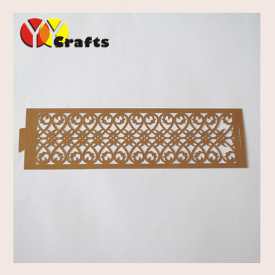 Metallic paper handmade wedding napkin rings with popular design