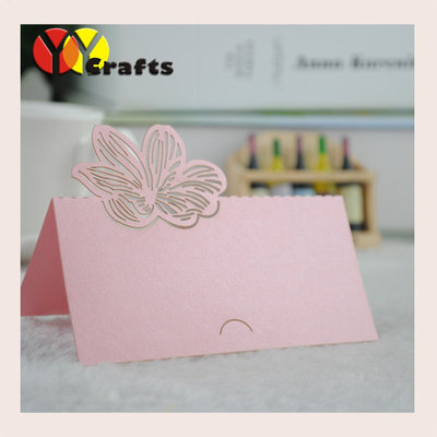 Lotus flower Wedding Table Place Cards with printed small card