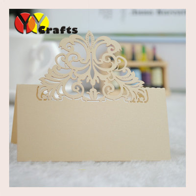 Luxury  wedding table place cards champagne for 50th birthday
