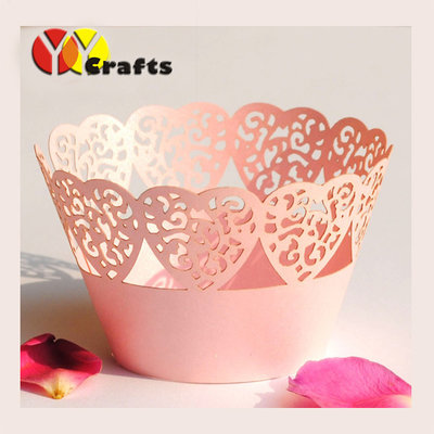 25pcs paper laser cut heart shape creative design for party and wedding