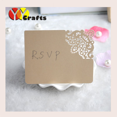 Birthday Thank You Cards Laser cut paper , Thank You greeting cards