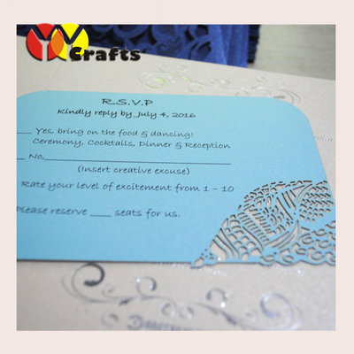 Sea shell paper wedding rsvp card beach for invitation decorations