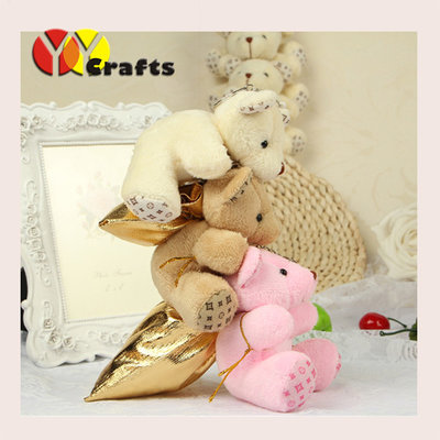Bear Wedding Favor Candy Boxes Cute Bear Baby Shower Red / Purple