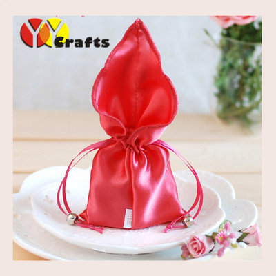 White  Red Personalized Wedding Candy Bag Lace Wedding  Favour Bag