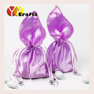 Party Promotion Wedding Candy Bags with ribbon rhinestone