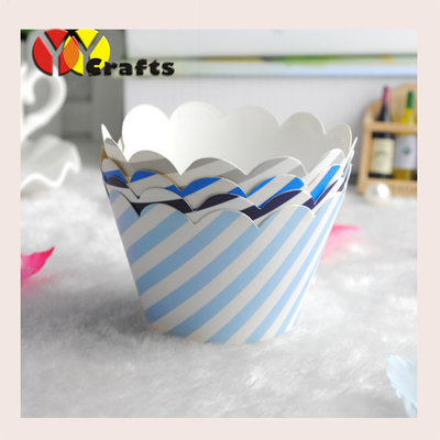 Wedding Colorful Cupcake Wrappers Paper Customized Printed Solid