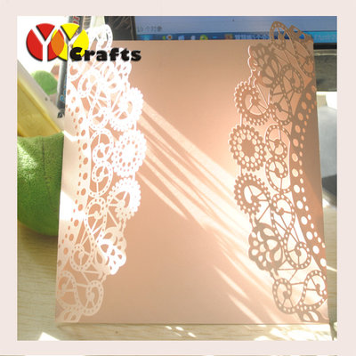 wedding invitation card Butterfly Ribbon Wedding Invitation card Laser Cut card Elegant Folded Wedding Invitation card