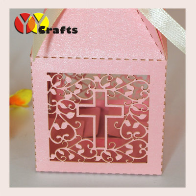 Cross laser cut wedding wrapper packing boxesfree shipping laser cut wedding souvenirs box wedding paper boxes