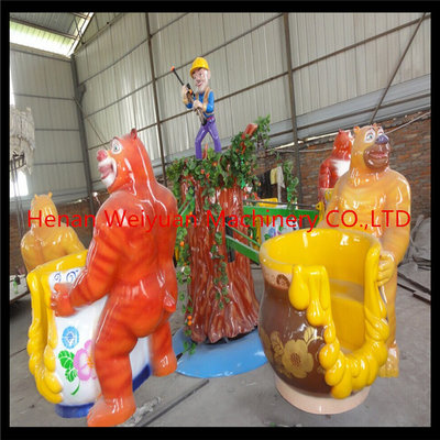 China heap bears cups romantic amusement park kids ride tea cup rides supplier