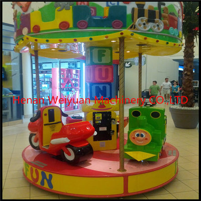 carousel coin children machine 3 seats mini carousel for sale supplier