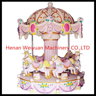 6 seats carousel for kids outdoor ride merry go round mini carousel supplier