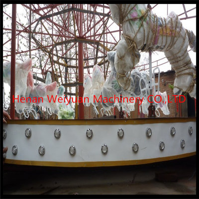 Super fun amusement park ride carousel horse carousel ride equipment supplier