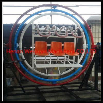 rotating playground rides 6 seats human gyroscope for teenagers and adults supplier