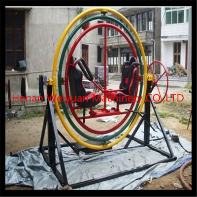 Fun park attractions rotation rides 2 seats human gyroscope supplier
