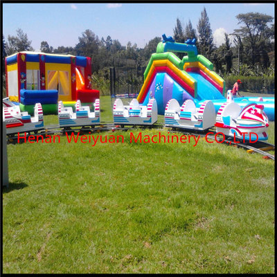 OUTDOOR kiddie electric trains, rocket electric train playground supplier