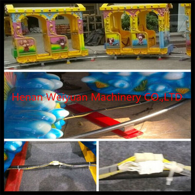 Children loved amusement park rides electric  trackless train supplier