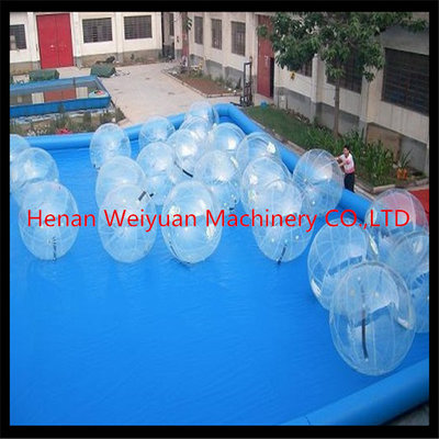 Certificated kids&amp;adults inflatable swimming pool,large above ground inflatable pool supplier