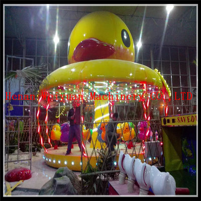America market popular amusement park ride yellow duck carousel supplier
