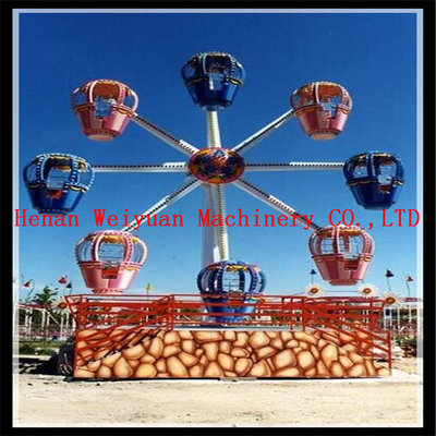 8 cabins Fun fair games kids indoor mini ferris wheel for sale supplier