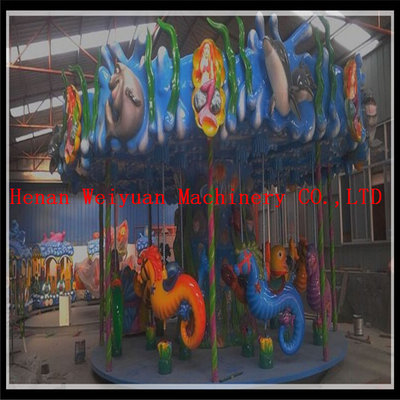 New Design Amusement Park Rides 16 seats Marine Style Carousel For Sale supplier