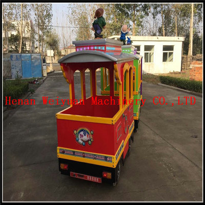 5 couches 26 seats Battery control trackless electric train, tourist trains for sale supplier