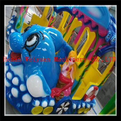 new model 5 couches 18 seats  electric track train, under sea world train ride for sale supplier