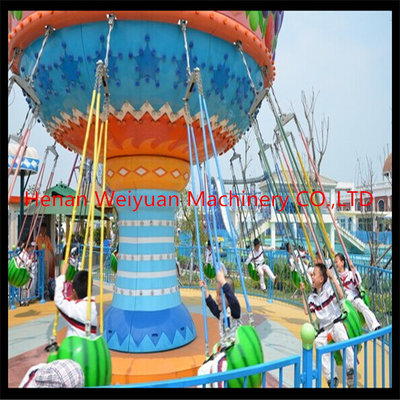 Swinger flying chairs ride;New Design Fruit 16 Seats Electric Kids Mini watermelon flying chairs supplier