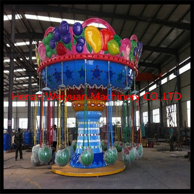 Swinger flying chairs ride;New Design Fruit 16 Seats Electric Kids Mini watermelon flying chairs supplier