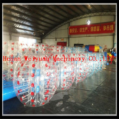 High quality football games RED and BLUE inflatable human bubble balls bumper balls/soccer bubbles supplier