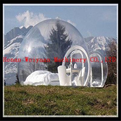 5M customized PVC giant inflatable snow globe, christmas inflatable snow globe bubble tent supplier