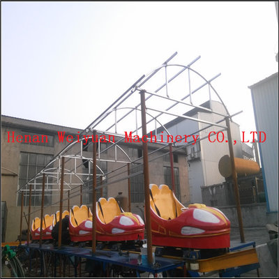 6 cars 12 seats Playground Kiddy Rides Motorless Slide Dragon Train Ride supplier
