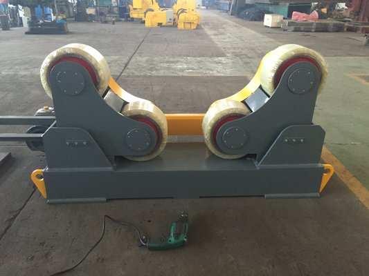 10 Tonnen-Rohr, das Rolls-Antrieb durch Leistungsstärke 1.5KW mit 300mm×120mm Gummirädern dreht