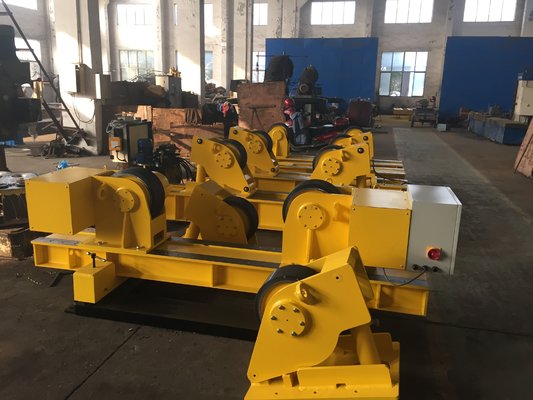 Gummiräder 380V 50HZ 3PH des doppelter Antriebs-herkömmliche Schweißens-Rotator-400×120mm