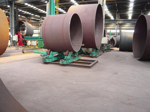 Stahlrohr-Schweißens-Rollen des Zylinder-10T/selbstausrichtender Schweißens-Rotator 2 x 0.55kw