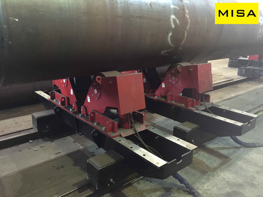Conventional Tank Fit Up Rolls Growing Line With 6-60m / h Velcocity PU Wheels