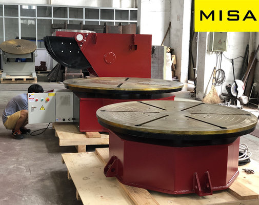 schweißende Drehengröße des horizontalen Rohr-5T der tabelle-1500mm der Tabelle und des Motors 3kw