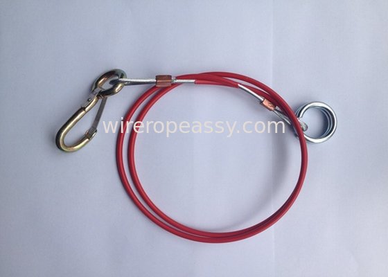 Equitrek Horse Trailer Breakaway Steel Cable Assembly Key Chain Hooks