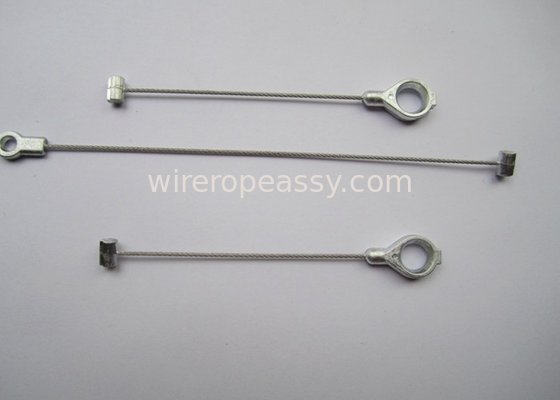 1.2mm Glavanized Wire Rope Assemblies Zinc Alloy Terminal