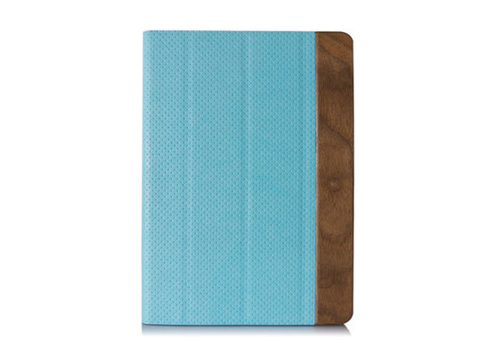 Handmade Blue Ipad Mini Leather Folio Case Luxury Tablet PC Cover Waterproof
