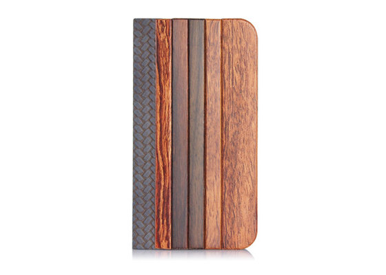 Personalized Combo Wooden Flip Smart Phone Case Apple Iphone Protective Cases