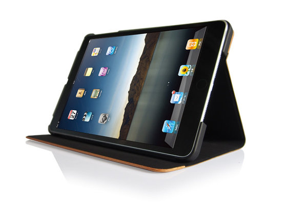 Handcrafted Folding Ipad Mini Leather Folio Case Protection For Anti-scratch