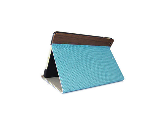 Real Wood And Leather Ipad 1 2 Flip Case