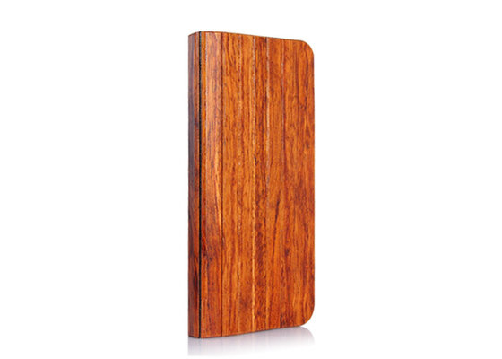 Rugged Iphone 6 Phone Case Fashion Wooden Cell Phone Case With Stand