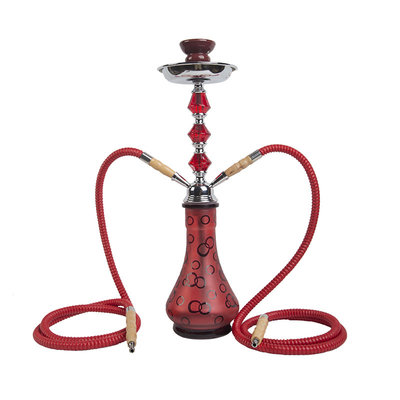 Crystal Red Glass Smoking Pipe Mini Electronic Cigarett Hookah