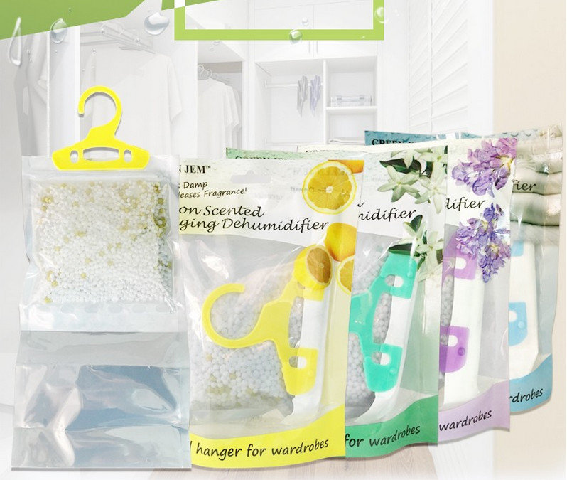 210g/230g/250g/300gEco-Friendly Disposable Scented Warehouse Dehumidifier Hanging Bag Calcium Chloride Drying Agent