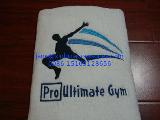 China 100pcs custom embroidery logo sport/gym/golf hand towel face towel supplier
