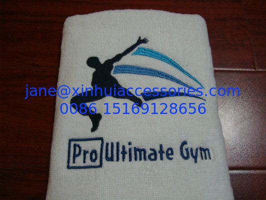 100pcs custom embroidery logo sport/gym/golf hand towel face towel supplier