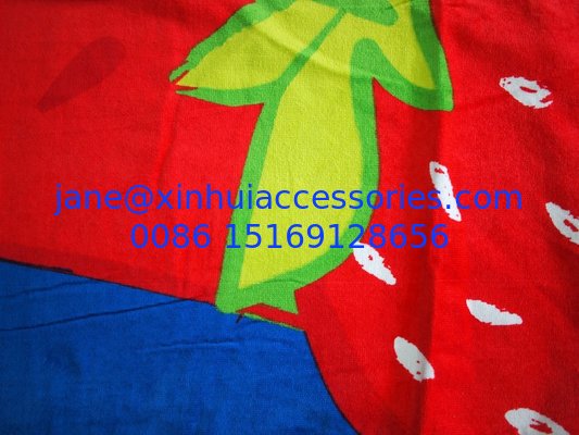 custom beach towels 100% cotton velour reactive printing beach towels small MOQ supplier