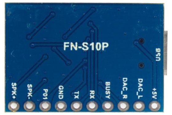 MP3 Player Module MP3-FLASH-10P Serial Port Control with 3W Power Amplifier USB for 5V Spot
